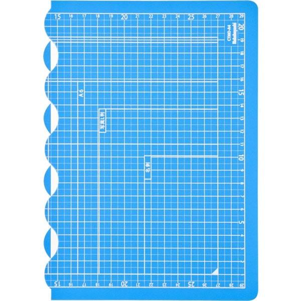 ナカバヤシ／折りたたみカッティングマットA4サイズ スカイブルー (CTMO-A4SB) 便利な5ミリ間隔方眼罫入 Nakabayashi : ぶんぐる - 通販 - Yahoo!ショッピング