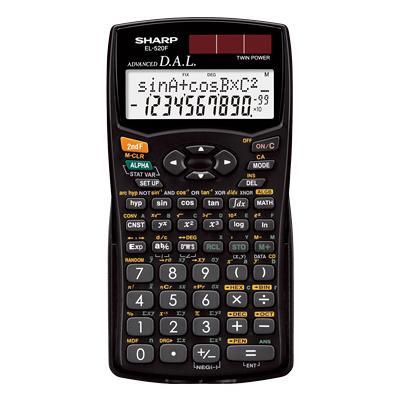 SHARP・シャープ スタンダード関数電卓 （EL-520F-X） 10桁 284関数・機能 : ぶんぐる - 通販 - Yahoo!ショッピング