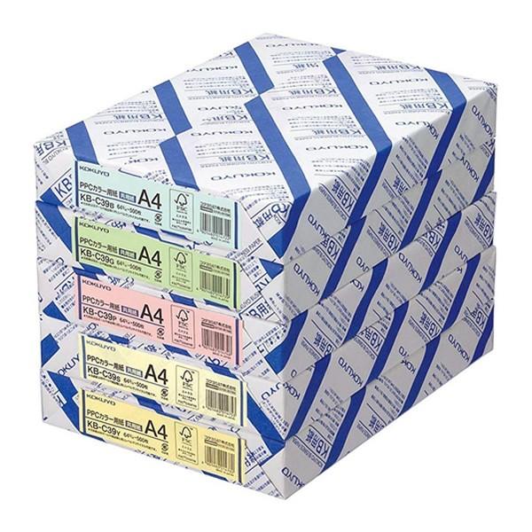 【全5色】コクヨ／PPCカラー用紙(共用紙) FSC認証 A4 500枚（KB-C39）いろいろな方式のプリンタに対応 KOKUYO : ぶんぐる - 通販 - Yahoo!ショッピング