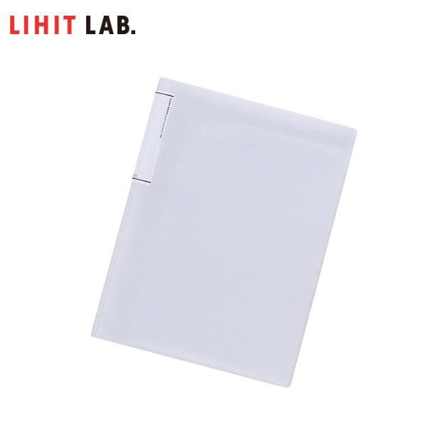 LIHIT LAB. 【A4-S・10ポケット】LIHIT LAB.（リヒトラブ）／TEFFA（ティファ）クリヤーブック オープンポケット 乳白（N-7100-1）見開きでA3サイズも収容可能 ...
