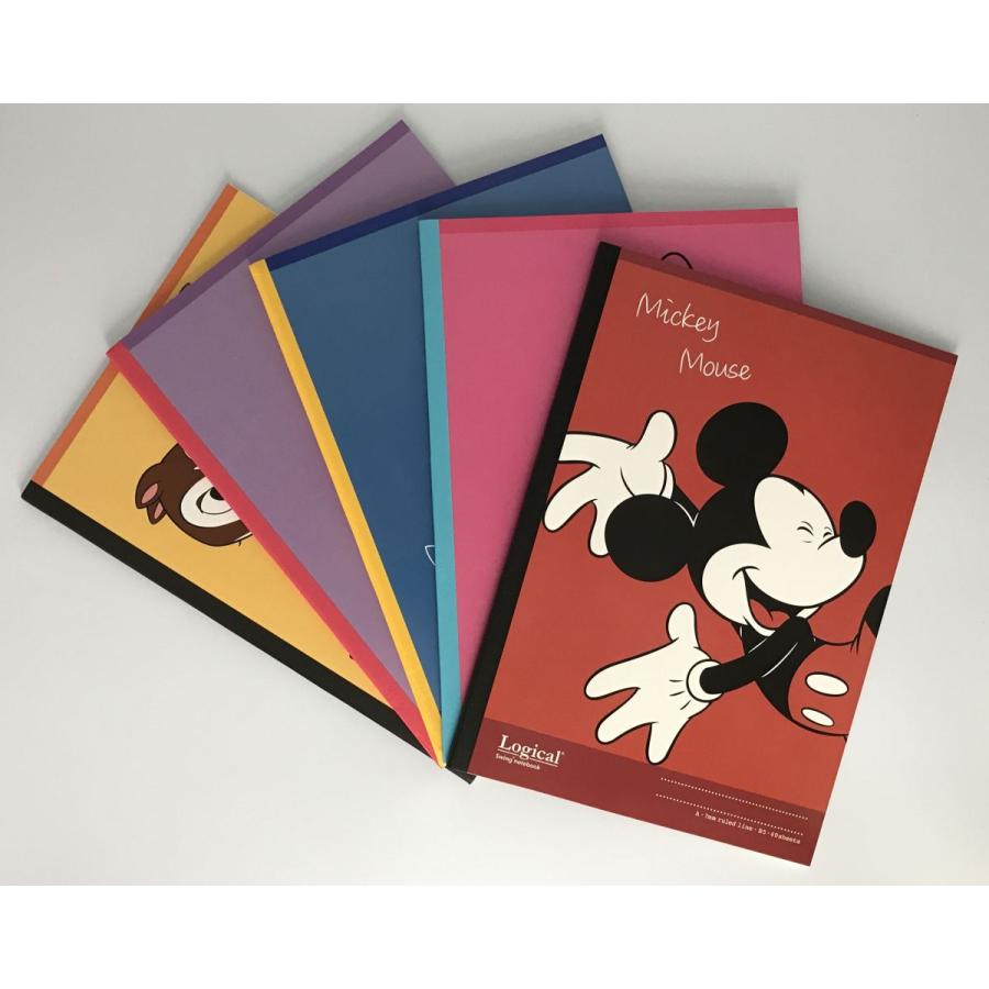 ロジカル ノート Logical Swing notebook 【ディズニー】セミB5 A罫 40枚ドット入り 5柄 5冊セット NCO ...