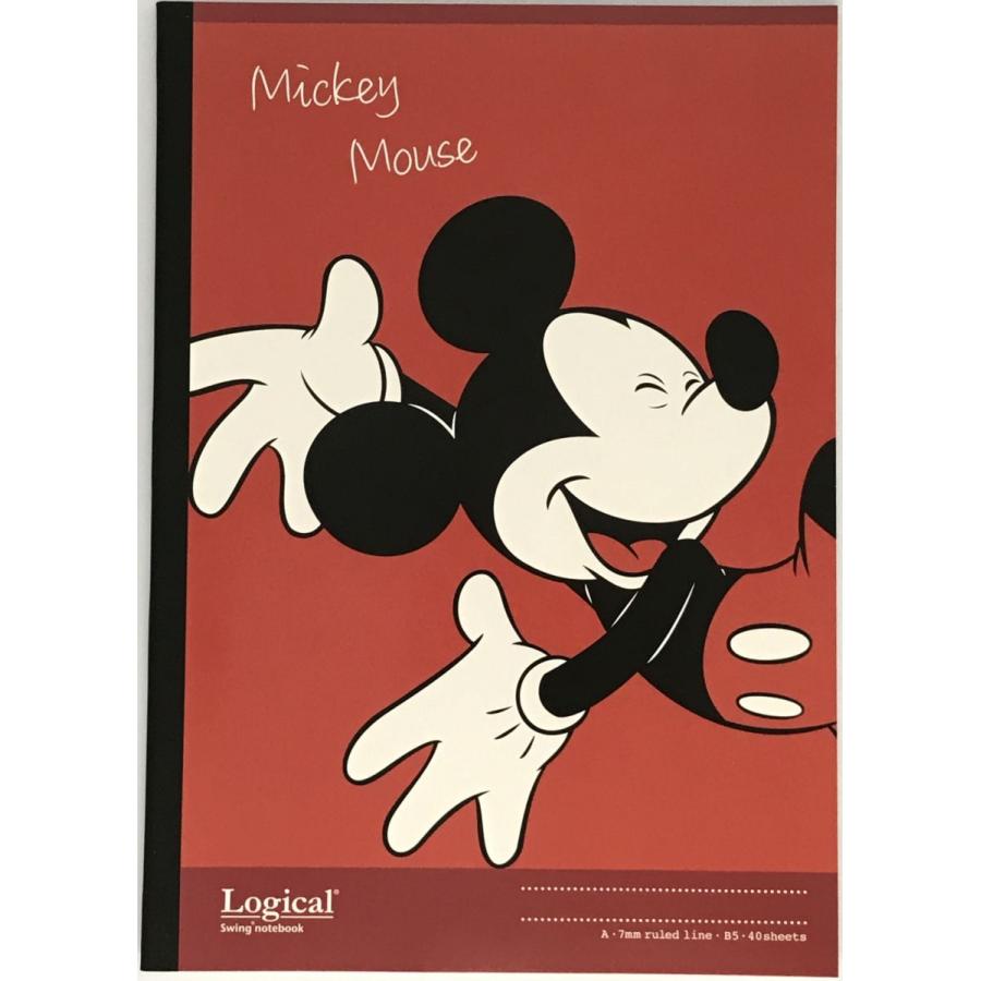 ロジカル ノート Logical Swing notebook 【ディズニー】セミB5 A罫 40枚ドット入り 5柄 5冊セット NCO ...