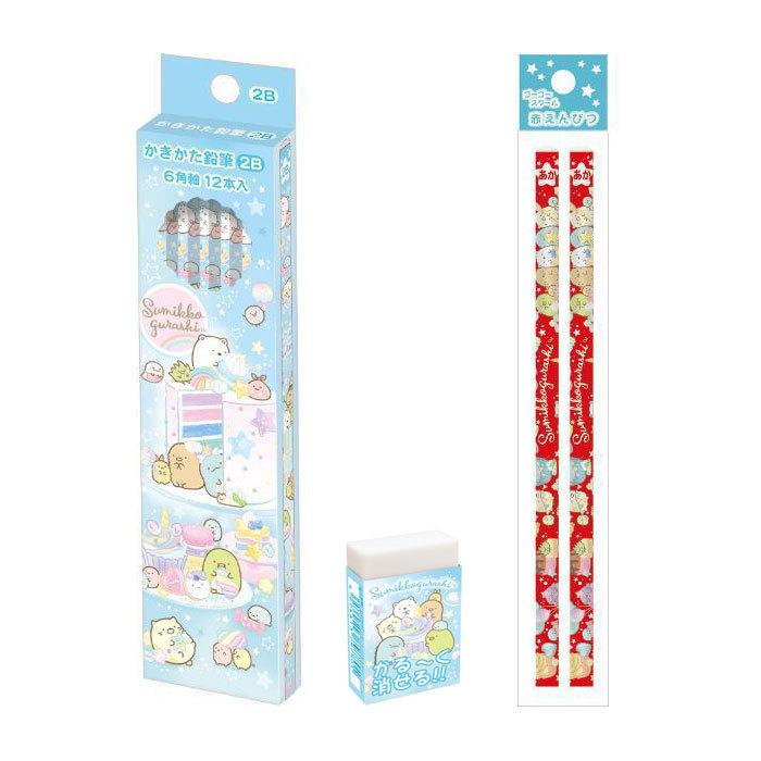 すみっコぐらし サンエックス 鉛筆 2B 3点セット ゴーゴースクール 2023年 新入学 名入れ無料 祝い ギフト プレゼント : 文具の森 ...