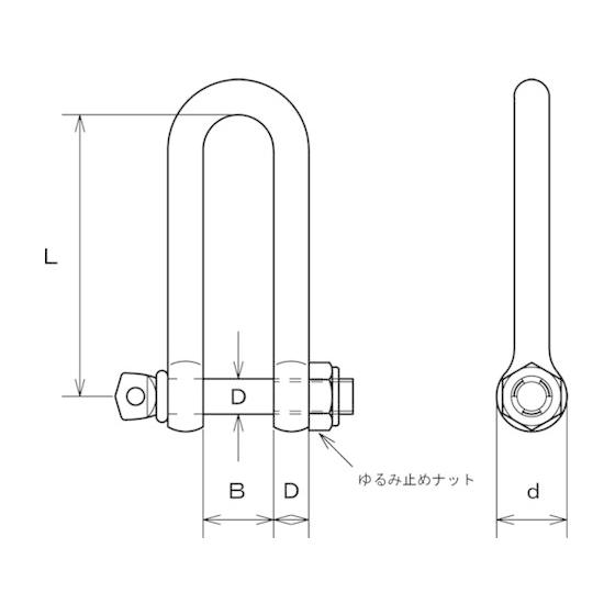【お取り寄せ】水本 ステンレス SPLUシャックル 呼び8mm (1個入) B-2776 : kc9015 : BUNGU便 - 通販 - Yahoo!ショッピング