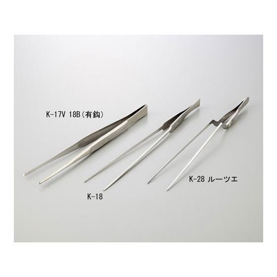 【お取り寄せ】KFI ピンセット(有鈎) K‐17V 18B : BUNGU便 - 通販 - Yahoo!ショッピング