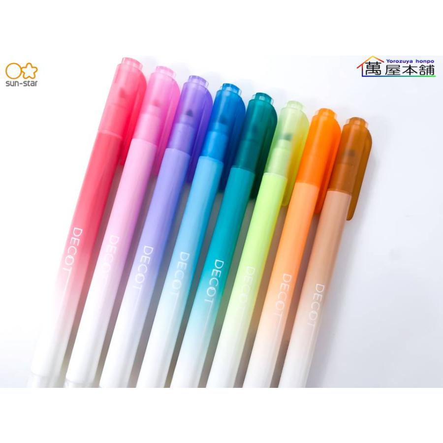 サンスター文具 サンスター DECOT(デコット) 2 白抜きマーカー/色変わりマーカー 8色セット 水性染料マーカー+細字ペン S45433/S45434 : 萬屋本舗 - 通販 ...