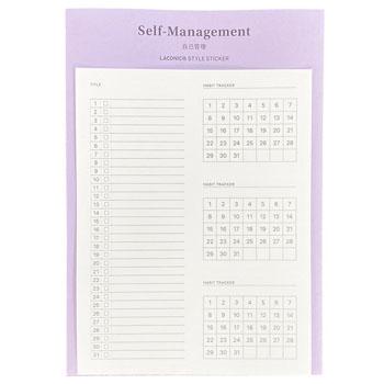 ラコニックスタイルステッカー Self-Management STYLE STICKER セルフマネージメントシール[LACONIC ...