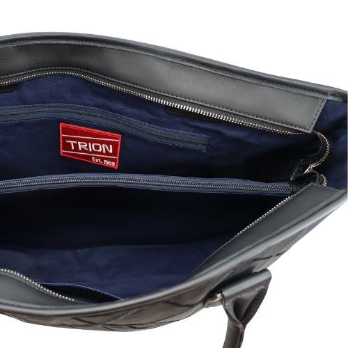 トライオン トートバッグ 大（シボ革）鞄 PANELシリーズ ブラック TRION DPC268 : 文具マルシェ - 通販 - Yahoo!ショッピング