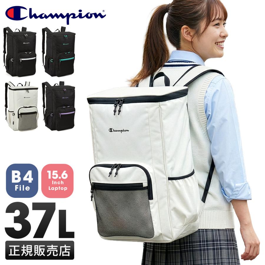 Champion（チャンピオン） 2025年 リュック 37L 新作 大容量 軽量 男子 女子 中学生 高校生 通学 部活 スクエア ボックス ...