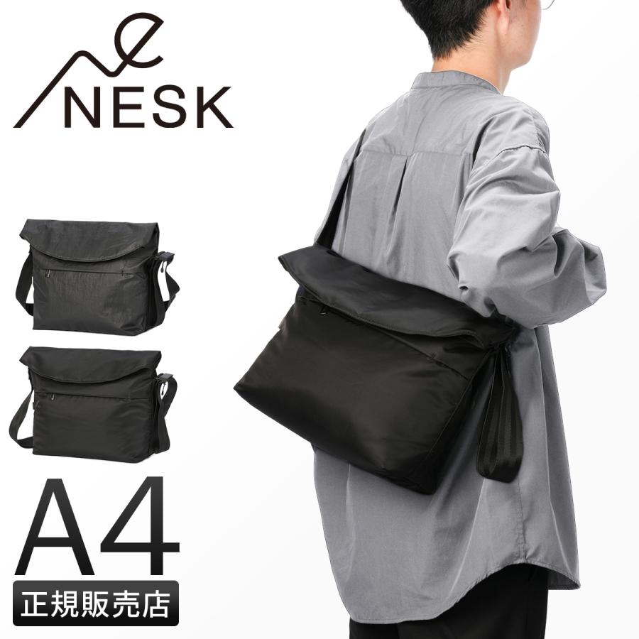 NESK ネスク ショルダーバッグ メッセンジャーバッグ メンズ レディース 斜めがけ 大きめ 大容量 A4 NS-006 : ビジネスバグズ - 通販 - Yahoo!ショッピング