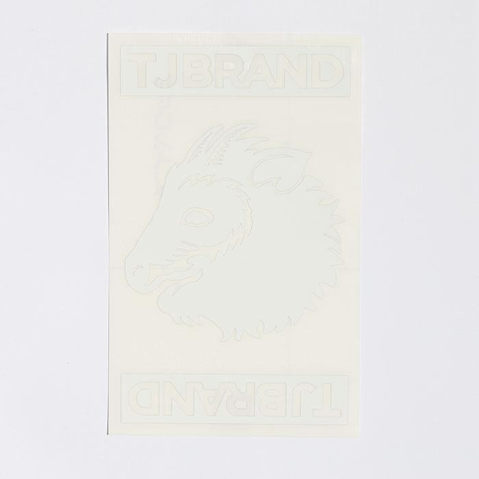TJ BRAND ORIGINAL SQUARE LOGO Die-cut Sticker ニュータイプ Sサイズ / ティージェイブランド ...