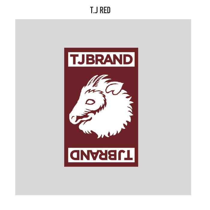 TJ BRAND ORIGINAL Square logo Sticker / ティージェイブランド オリジナル スクエアロゴステッカー ...