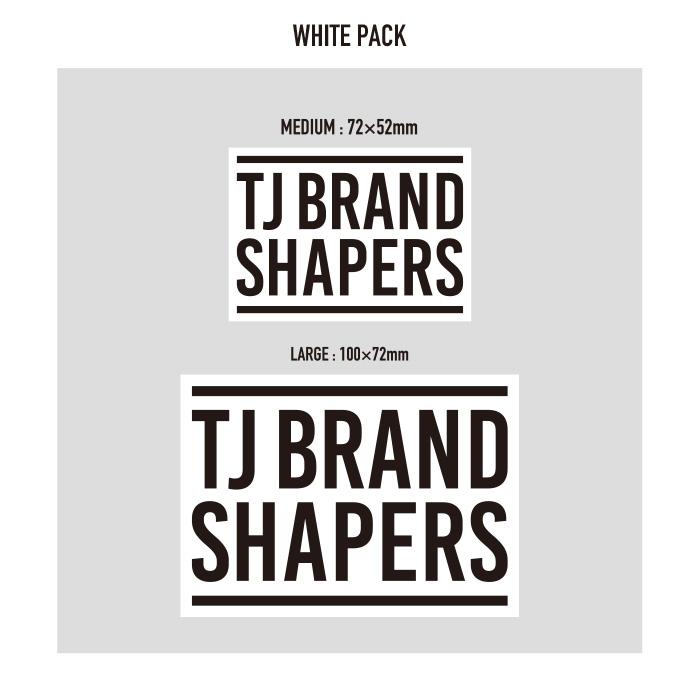 TJ BRAND ORIGINAL Shapers Sticker 2pack / ティージェイブランド オリジナル シェイパーズステッカー ...
