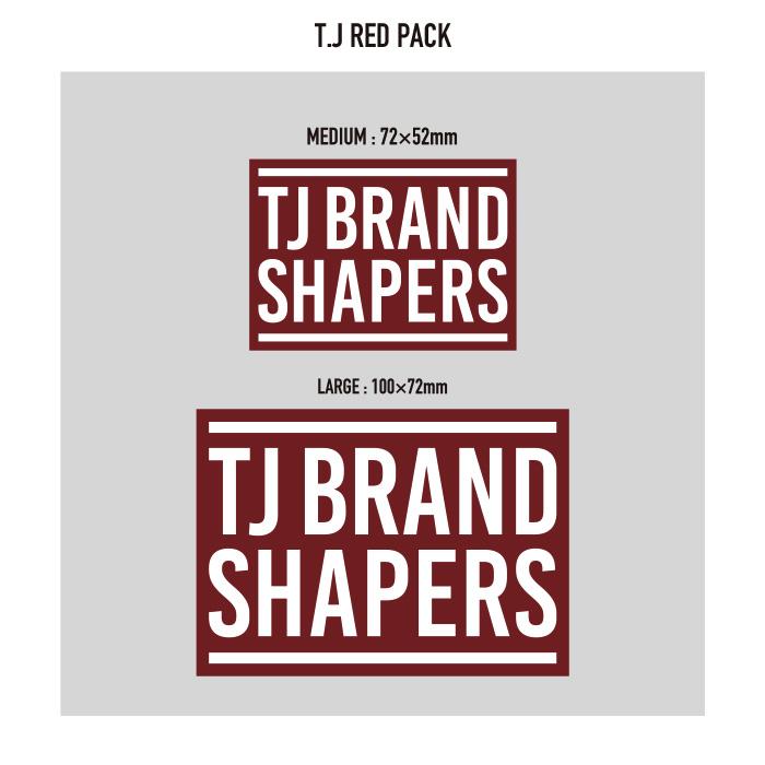 TJ BRAND ORIGINAL Shapers Sticker 2pack / ティージェイブランド オリジナル シェイパーズステッカー ...