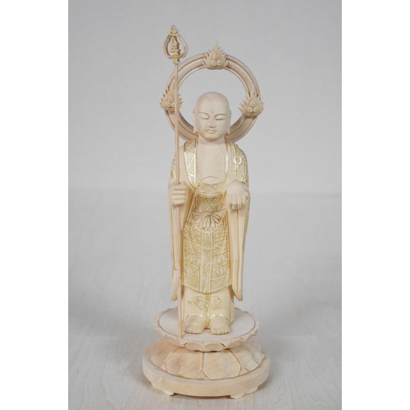 仏像 本柘植 地蔵尊 金泥書 3.0寸 : 10005213 : 仏壇職人 関工作所 - 通販 - Yahoo!ショッピング