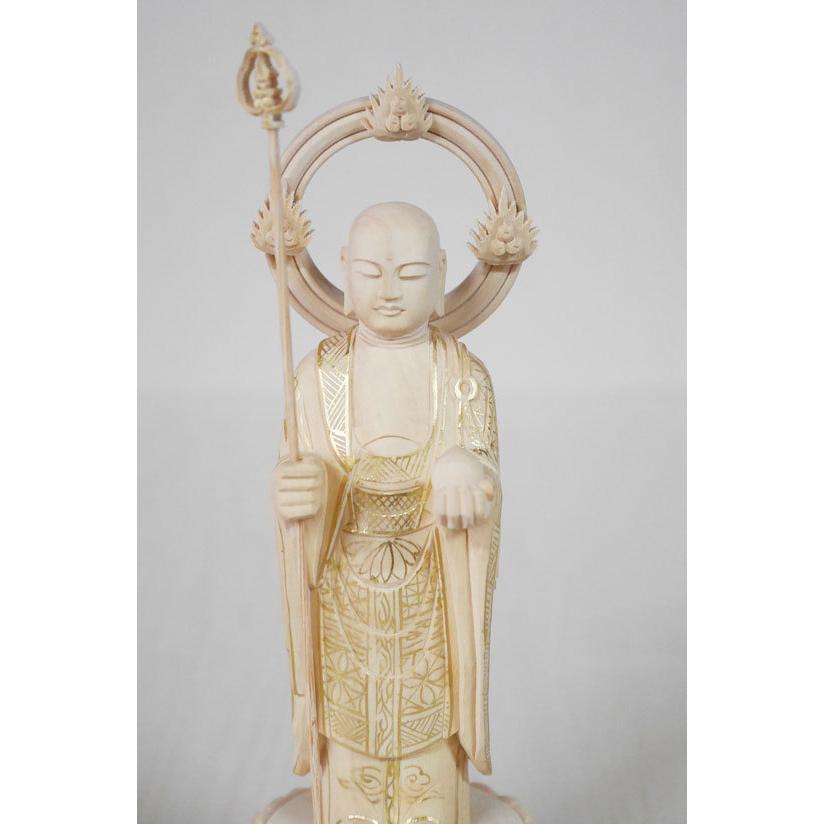 仏像 本柘植 地蔵尊 金泥書 3.0寸 : 10005213 : 仏壇職人 関工作所 - 通販 - Yahoo!ショッピング