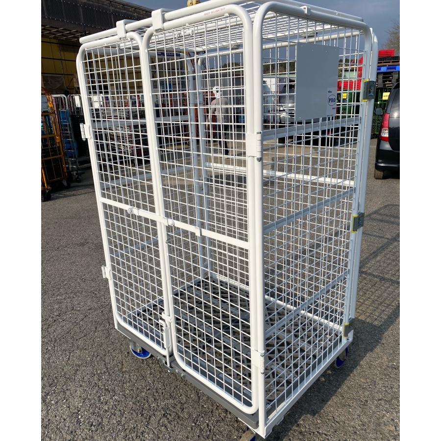 新古品 W1100×D800×H1700mm メッシュセキュリティーカゴ台車 K080 送料別途 : 物流機器.com - 通販 - Yahoo!ショッピング