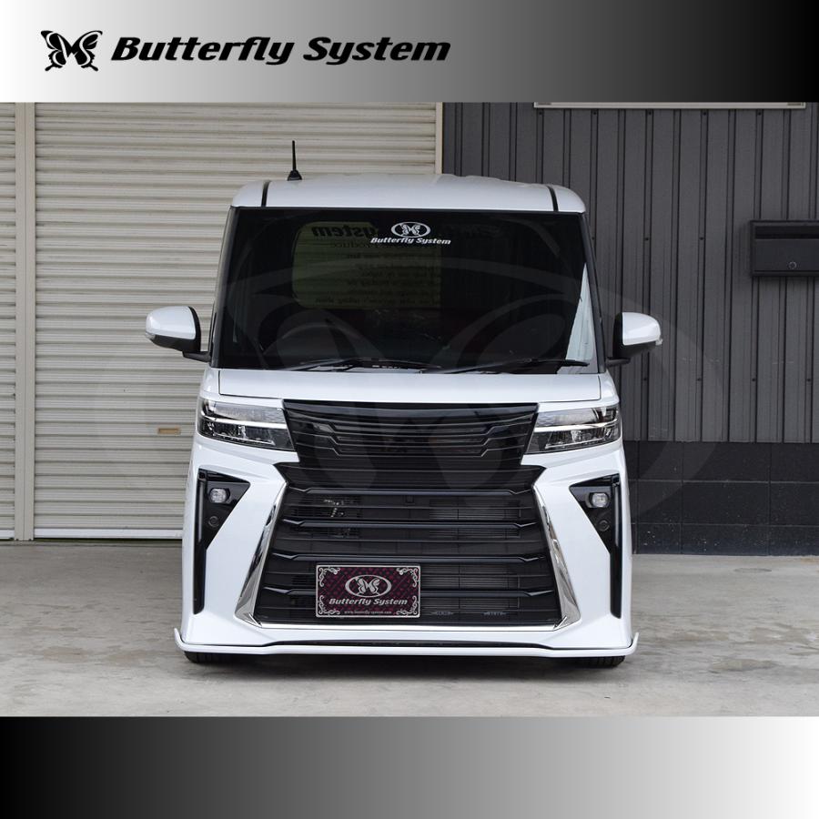 LA650S タントカスタム後期 LA650F シフォンカスタム後期 エアロパーツ カスタム フロントフラップスポイラー アンダーフラップ GLANZ Flap 純正塗装済商品 : バタフライ ...