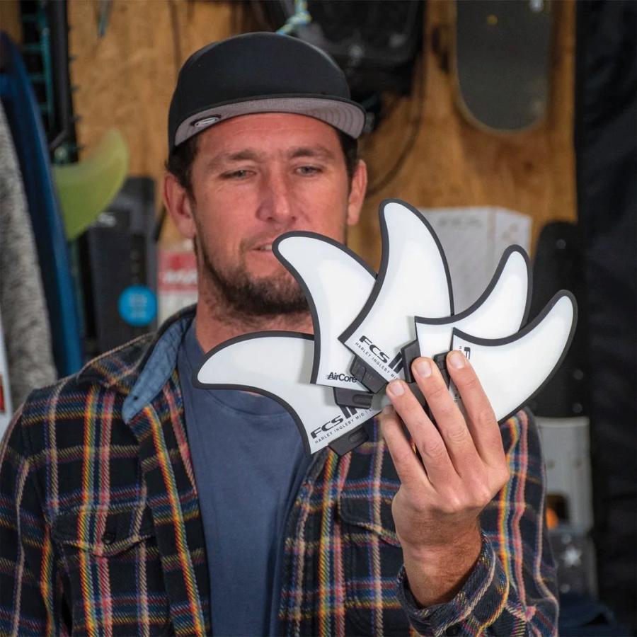 FCS FCS II HARLEY MID TRI-QUAD FIN SET フィン ロング ショートボード ハイブリッド FCS2 MID ...