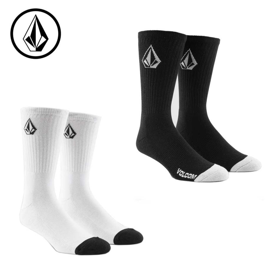 VOLCOM（ボルコム） フルストーンソックス Volcom Full Stone Sock 3 Pack ブラック BLK ホワイト ...