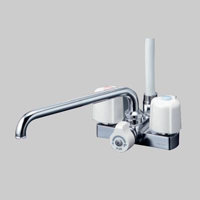 KVK 水栓 ケーブイケー KF12E デッキ形2ハンドルシャワー : BUZAIYA - 通販 - Yahoo!ショッピング