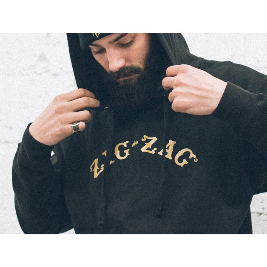 ZIG-ZAG ZIG ZAG LOGO HOODIE ジグザグ ロゴ オフィシャル フーディー パーカー ブラック : バズモンタージュ ヤフー店 - 通販 - Yahoo!ショッピング