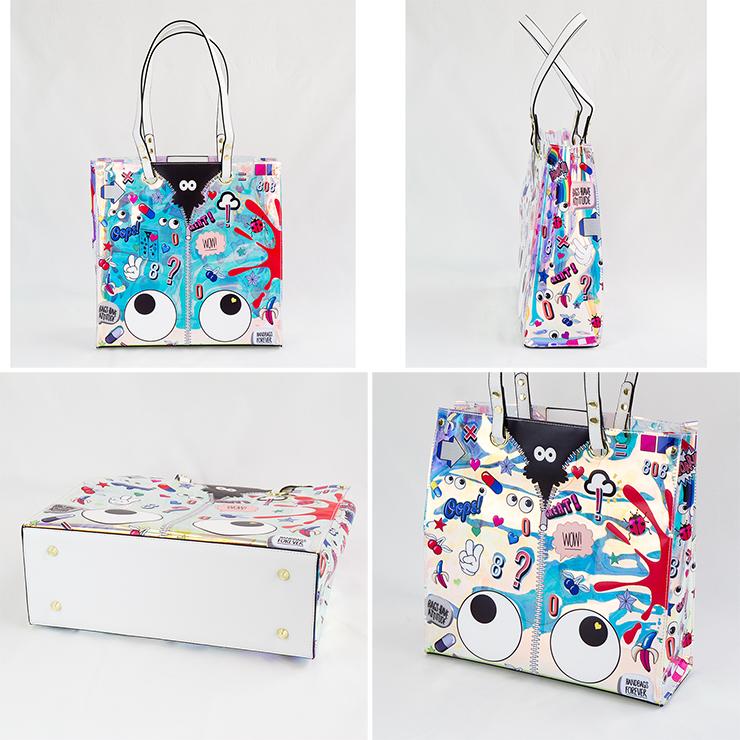 EYE THEME アイテーマ クリア トートバッグ ET1982 レディース バッグ 個性的 総柄 かわいい おしゃれ : BUZZTOWN(バズタウン) - 通販 - Yahoo!ショッピング