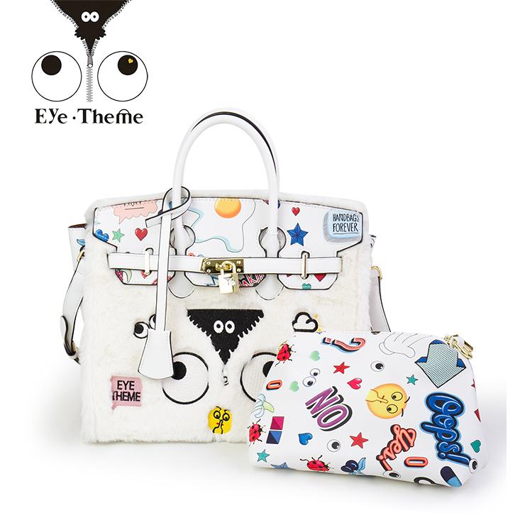 EYE THEME アイテーマ ベルト付き トートバッグ ET2280 レディース バッグ プリント ミニ ショルダー ポーチ付き かわいい おしゃれ : BUZZTOWN(バズタウン ...