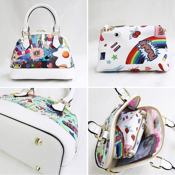 EYE THEME【アイテーマ】クリア 3wayショルダーバッグ ET2779 レディース バッグ ショルダーバッグ クリア プリント ポーチ付き PVC : BUZZTOWN(バズタウン ...