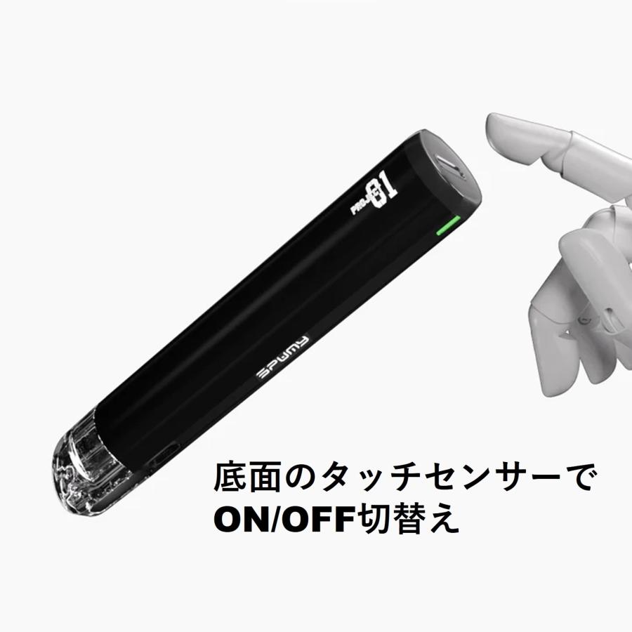 SPUMY PROJECT01 Pod Kit スプーミー プロジェクト01 600mAh タッチセンサー 軽量 ネックストラップ VAPE＆CBDデバイス オートスイッチ 電子タバコ ...