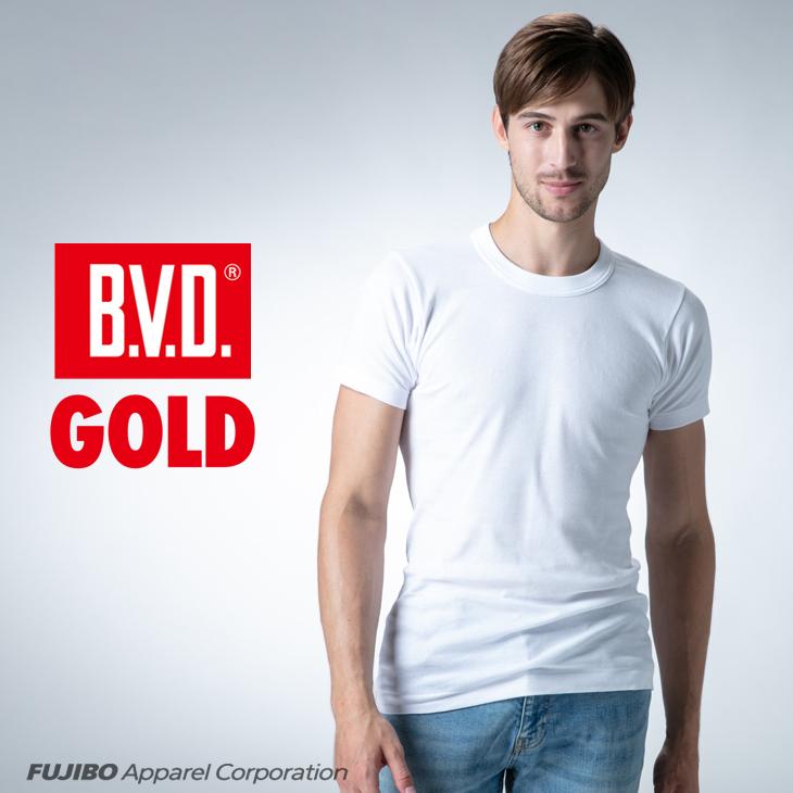Tシャツ 2枚セット 丸首半袖 BVD GOLD アンダーウェア/綿100％/インナー :00G013-2P:B.V.D.e-shop メーカー直営店 - 通販 - Yahoo!ショッピング