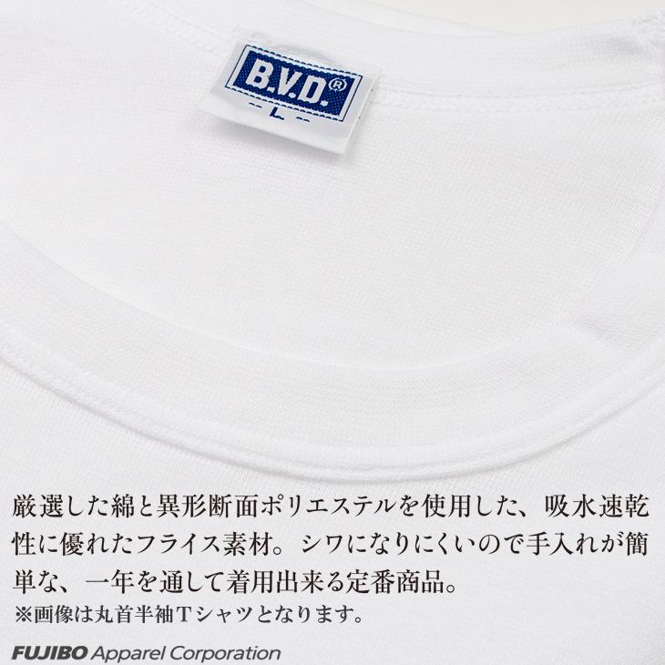 BVD 2枚セット 吸水速乾フライス V首半袖Tシャツ LLサイズ メッシュ Vネック インナーシャツ メンズ 下着 肌着 アンダーウェア 男性 :GF074-2P-LL:B.V.D.e ...