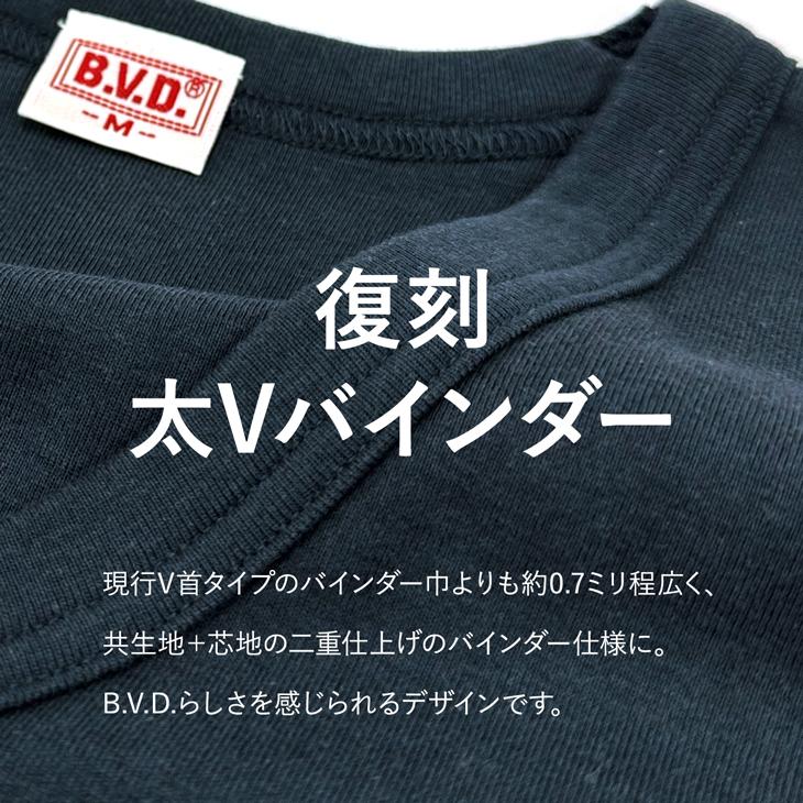 B.V.D B.V.D. GOLD 限定COLOR V首 半袖Tシャツ TOUGH NECK 綿100％ （M/L）GF234 bvd BVD ...