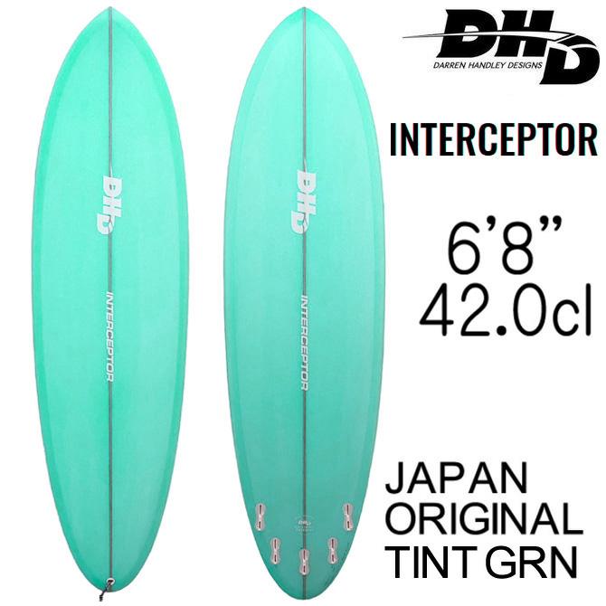 DHD サーフボード インターセプタ― モデル 6'8"×21 "×2 3/4" 42.0L / Interceptor Model ...