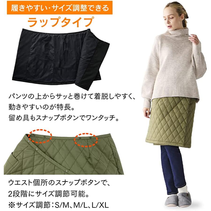 アイリスオーヤマ 電熱パンツ FNCT ヒートパンツ 速暖30秒 洗えて清潔 4段階温度調節 カーボンナノチューブヒーター ブラック スカート ふるさと割