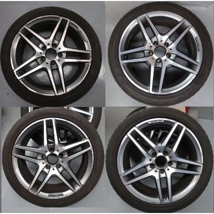 Mercedes-Benz ベンツ W212 E220 純正品アルミホイル 18インチ タイヤ 4本 2124010300 ...