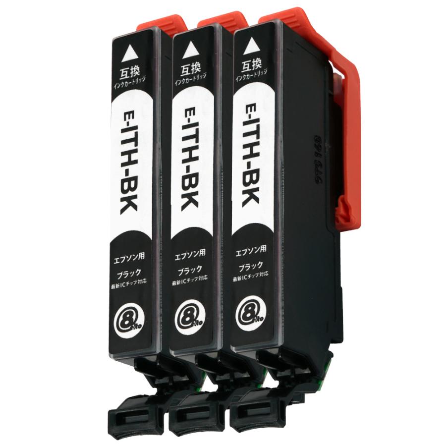 カラリオ エプソン ITH-BK (ブラック×3本セット) イチョウ EPSON 互換インクカートリッジ 残量表示 ICチップ付 印刷 : CJstore - 通販 - Yahoo!ショッピング