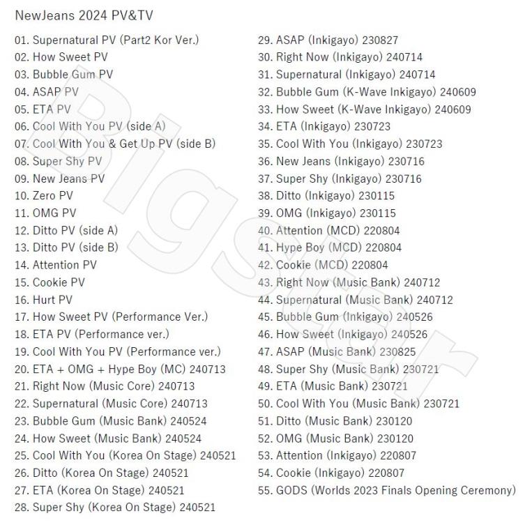 K-POP DVD/ NewJeans 2024 2nd PV/TV Collection★Supernatural How Sweet Bubble Gum Super Shy Ditto ...