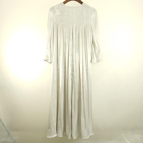 F080 [人気] AMERI アメリ ドレス ワンピース S グレー系 MEDI GATHER NEGLIGEE DRESS ロング丈 無地 レディース | G★ : c-style ...