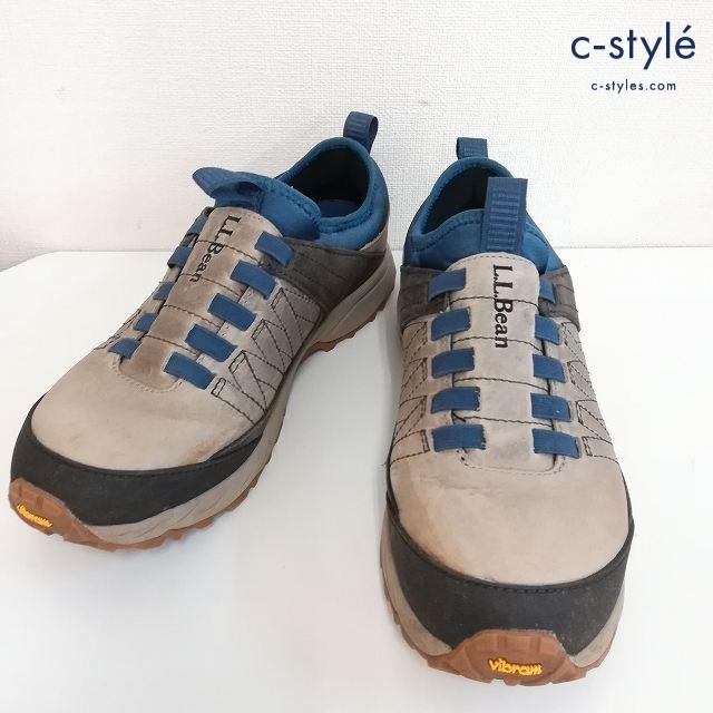 L.L.Bean P685 [人気] ハイキングシューズ 9.5MEDIUM グレー×ブルー Men's Trailfinder Slip-On Hiking Shoes スニーカー | O ...