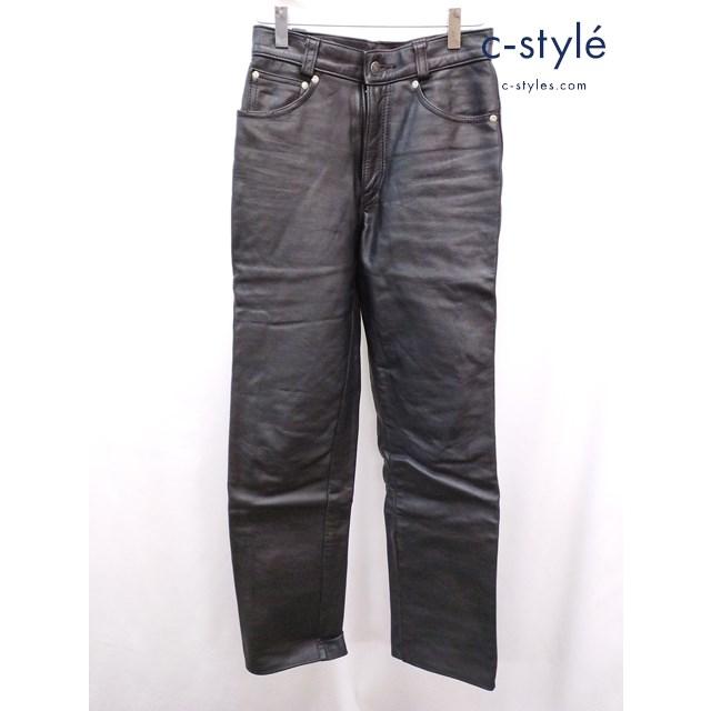 Q574 [人気] Schott ショット レザーパンツ 28 ブラック | Q★ : c-style - 通販 - Yahoo!ショッピング