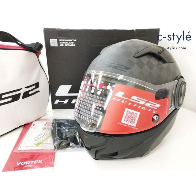 X119 [人気] LS2 エルエスツー ヘルメット M ブラック VORTEX カーボン | Q★ : c-style - 通販 - Yahoo!ショッピング