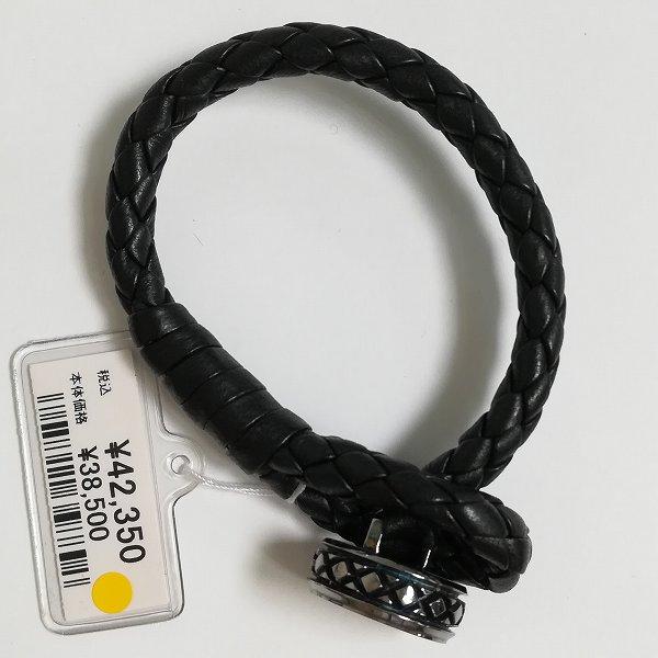 Z043 [新品] 定価3.8万円 CORE JEWELS コアジュエルス ブレスレット ブラック×シルバー AIG-M18-PLC-BR ...