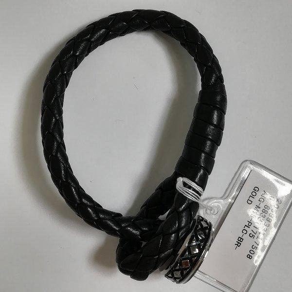 Z043 [新品] 定価3.8万円 CORE JEWELS コアジュエルス ブレスレット ブラック×シルバー AIG-M18-PLC-BR ...