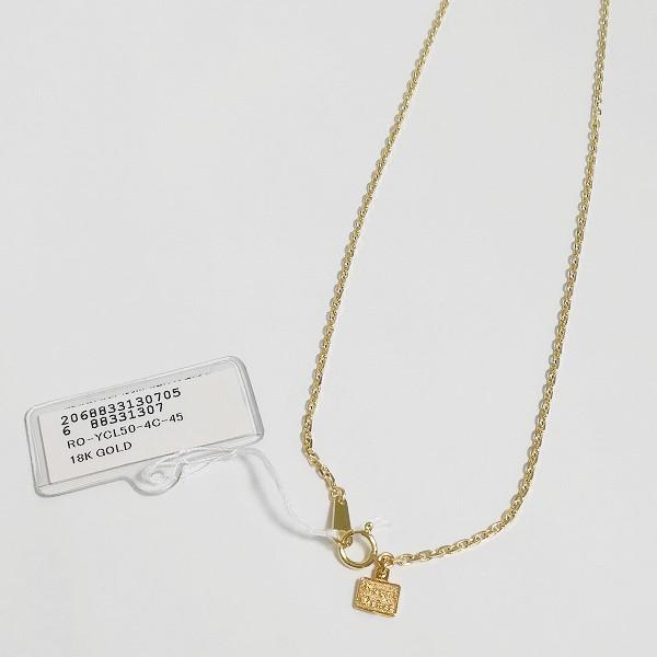 ROYAL ORDER Z127 [新品] 定価5.2万円 ロイヤルオーダー ネックレスチェーン ゴールド RO-YCL50-4C-45 K18 アクセサリー | Y★ : c-style ...