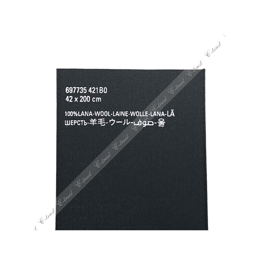 K303.. BALENCIAGA バレンシアガ マフラー スカーフ チェック バイカラー フリンジ ロゴ イタリア製 新品 ★ 1066 BLACK × GREEN : k303 : C ...