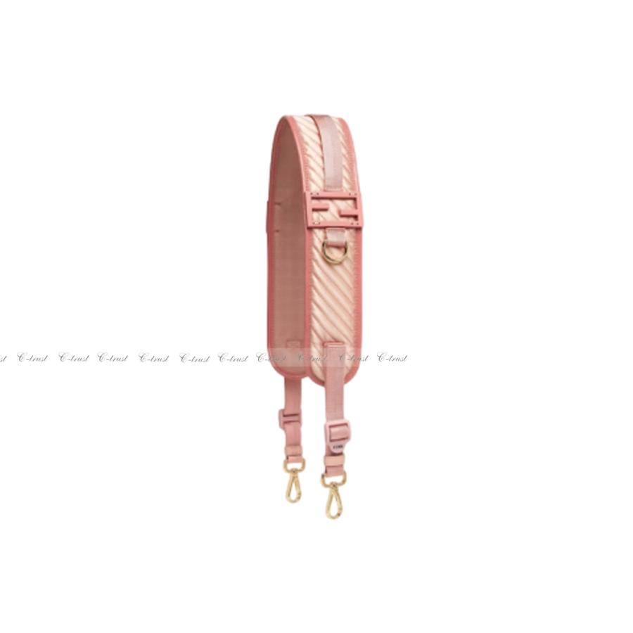 FENDI K703.. フェンディ ストラップユー ショルダー ナイロン レザー FF ロゴ イタリア製 8AV429AMMMF0J2F 新品 ★ BABY PINK : C-Trust ...