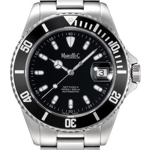MarcelloC Nettuno3 腕時計 BLACK 自動巻き 2028.2 メンズ腕時計 送料無料 : c-watch company ...
