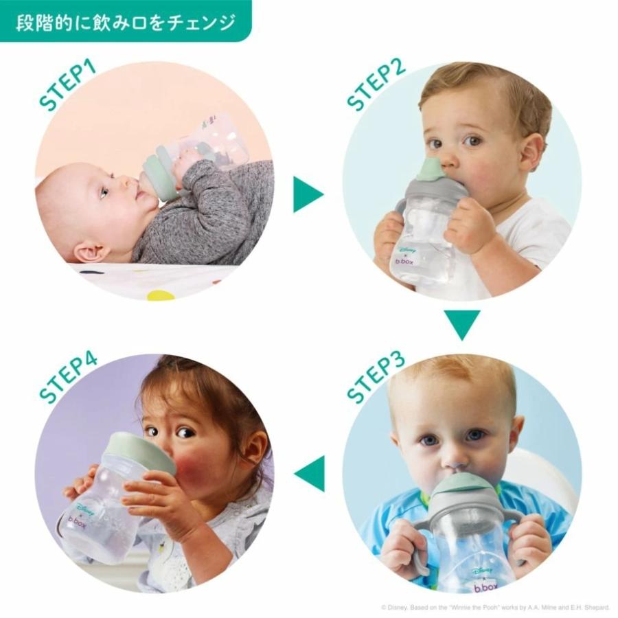 b.box くまのプーさん ステップアップマグパック 4way sippy cup bbox disney ディズニー ぷーさんプレゼント ...
