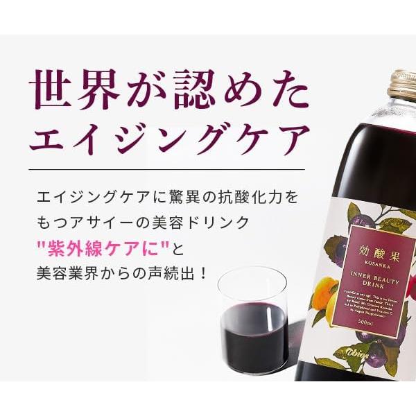 アビオス 効酸果 (こうさんか) 500ml 3個 (アサイベリー アサイー ジュース ドリンク 抗酸化 3本) : 3371-000406-3 : 美容雑貨Cabfive - 通販 ...
